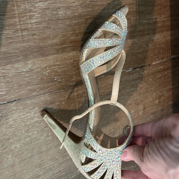 Shoes | Kelly Katie Formal Catherine Gold Heels 8 | Poshmark